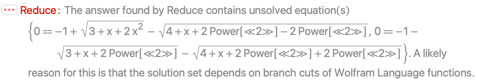 Reduce: 求方程式或不等式的约化表达式—Wolfram Documentation