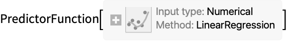 LinearRegression—Wolfram Language Documentation