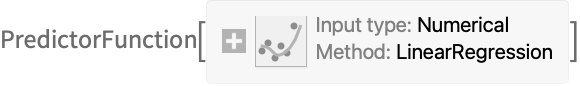 LinearRegression—Wolfram Language Documentation