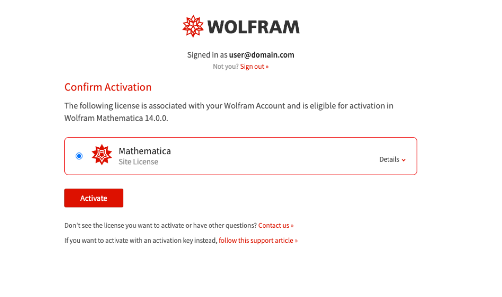 在 Wolfram 中激活产品—Wolfram Documentation