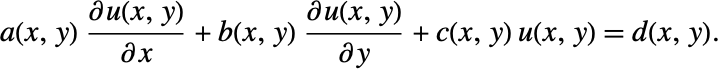 Partial Differential Equations—Wolfram Language Documentation