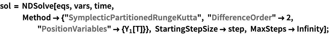 SymplecticPartitionedRungeKutta Method for NDSolve—Wolfram Language Documentation