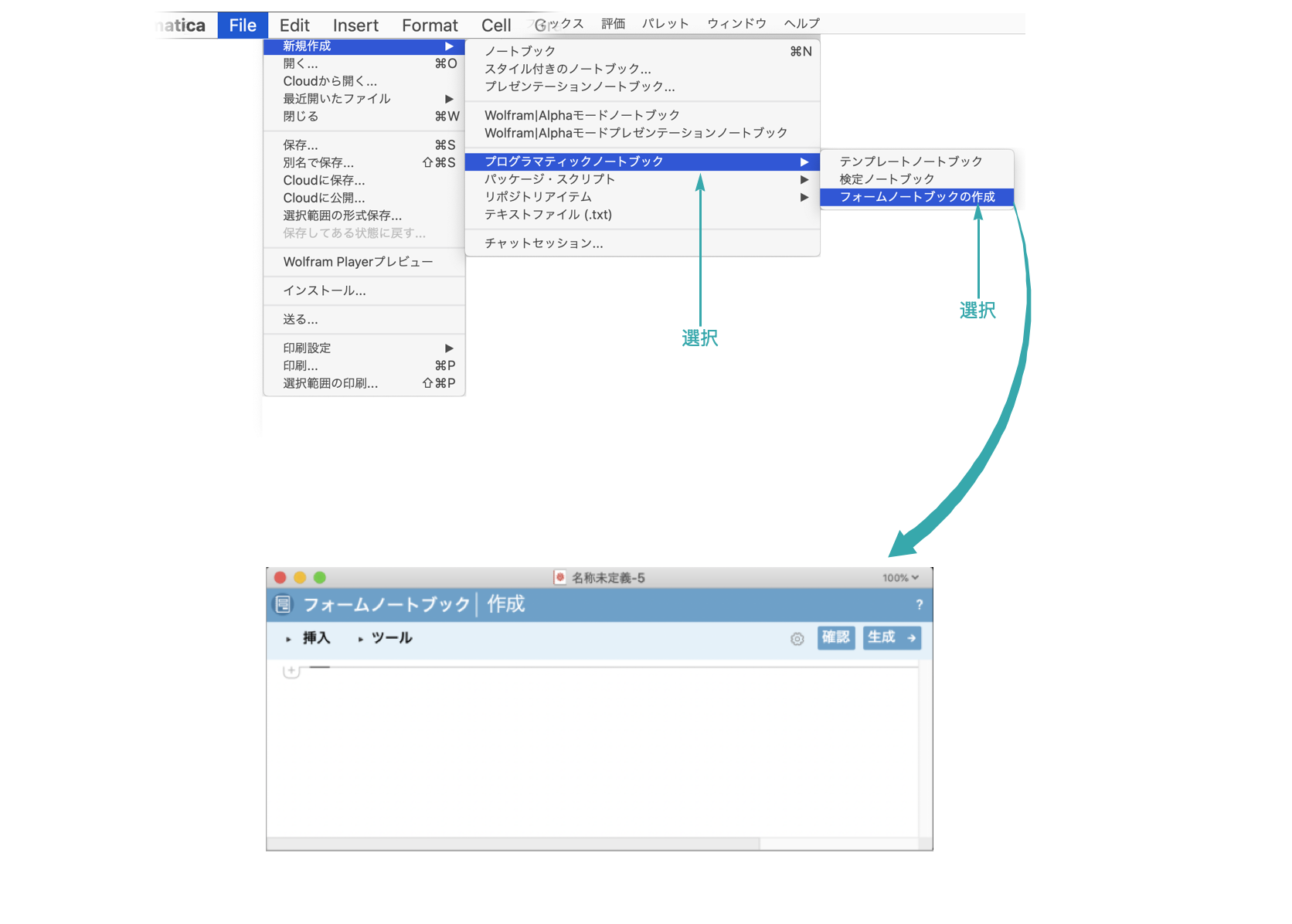 フォームのようなコンテンツをノートブックで作成する—Wolfram Documentation