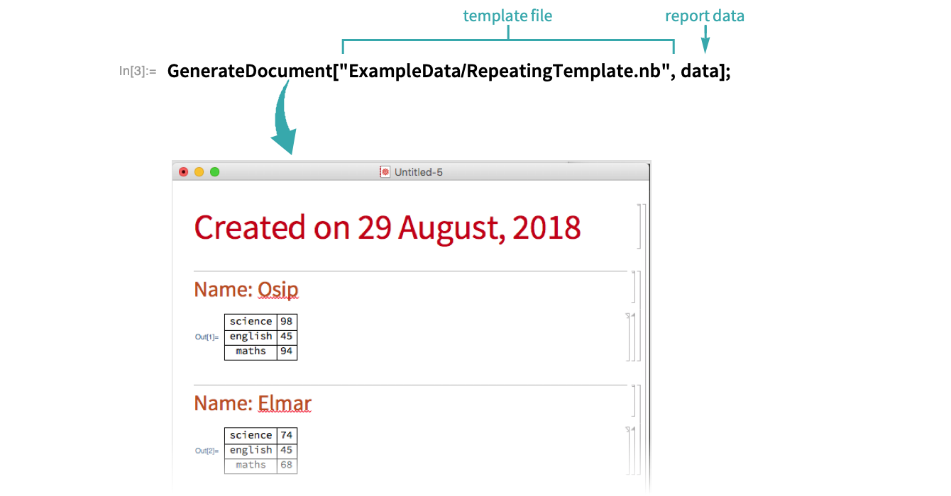 Generate A Report From A Template Wolfram Language Documentation
