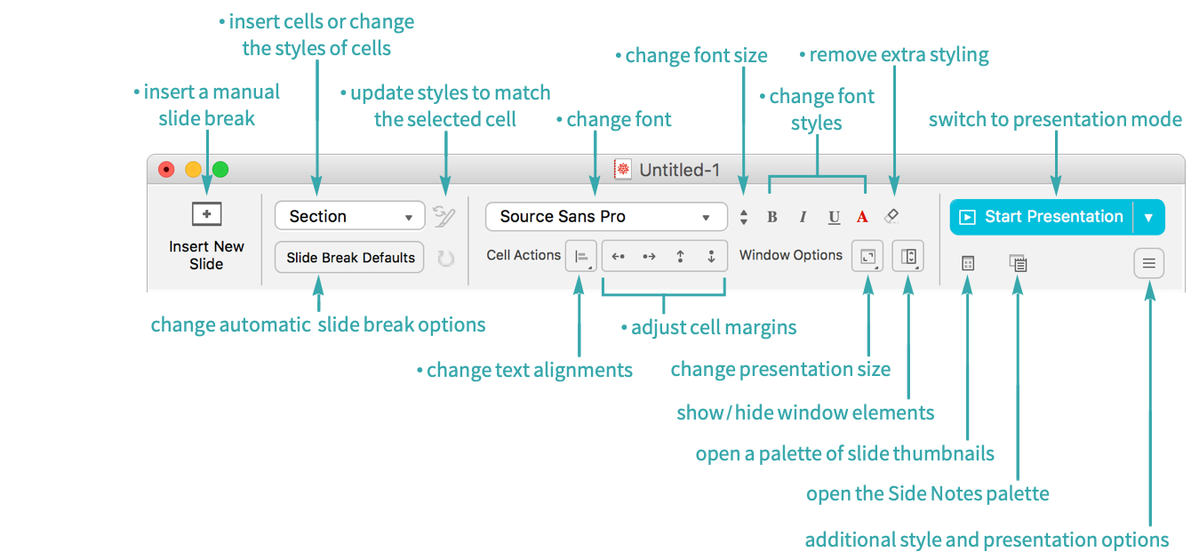 Use The Formatting Toolbar In A Presentation Wolfram Language Documentation